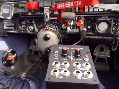 Skylite Aviation Ga Intercom For 4 Persons Ptt Equipped ⋆ Skylite