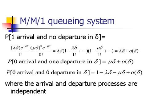 Queueing Theory Delay Models Mm1 Queueing System N