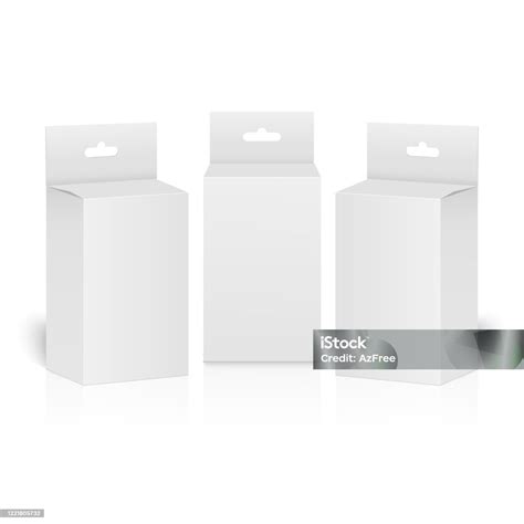 행 슬롯 흰색 골판지 상자 화장품 또는 의료 포장 세트 벡터 3차원 형태에 대한 스톡 벡터 아트 및 기타 이미지 3차원 형태 개념 개체 그룹 Istock