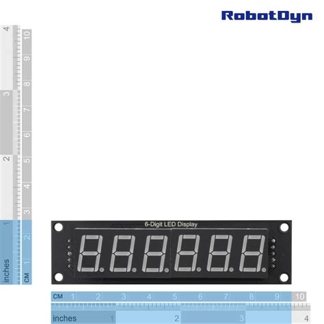 robotdyn segment display module 6 character decimal green