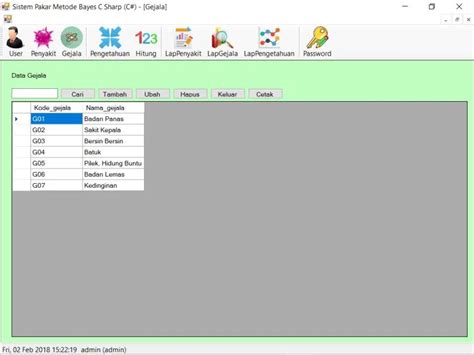 source code sistem pakar metode teorema bayes