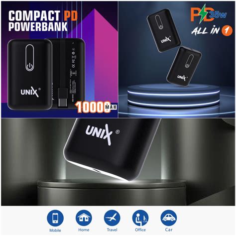 Unix Ux 1515 10000mah 35w Pd Charging Power Bank Launched