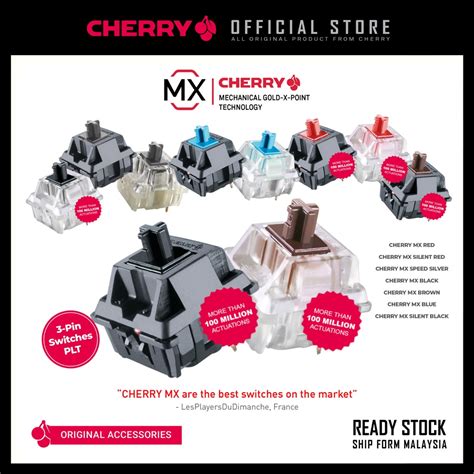 Cherry Mx Switch Red Brown Blue Black Silent Red Silent Black
