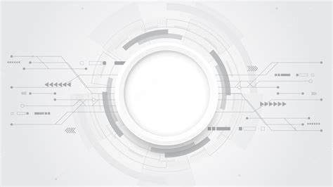 Premium Vector Grey White Abstract Technology Background Hi Tech Digital Connect