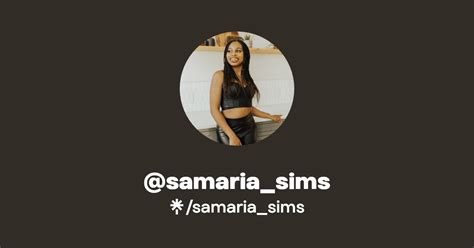 Samaria Sims Tiktok Linktree