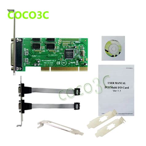 Serial Parallel IEEE PCI Combo Controller Card PCI To RS Printer LPT Port