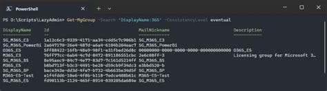 Using the Get-MgGroup cmdlet in PowerShell — LazyAdmin
