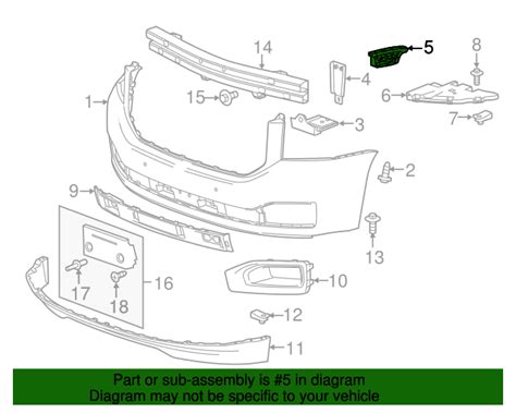 2015 2020 Gmc Guidefrt Bpr Fascia 22806325 Gm Parts Center