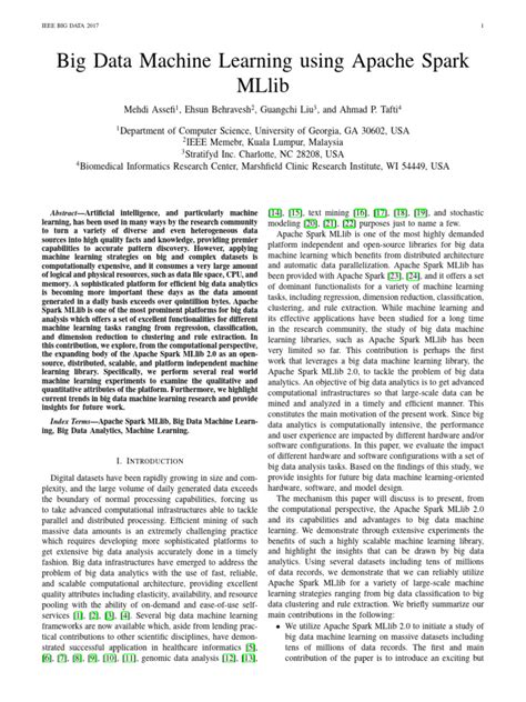 big data machine learning using apache s pdf apache spark big data