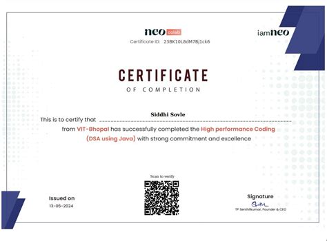 Siddhi Sovle On Linkedin Connections Highperformancecoding Dsa Javaprogramming Iamneo