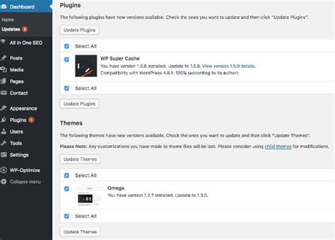 Cara Update Wordpress Tema Dan Plugin Secara Otomatis Dan Manual