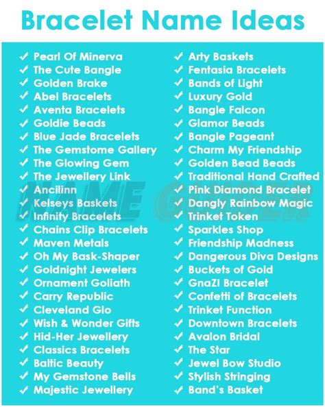 1100 Bracelet Name Ideas 2023 Name Guider