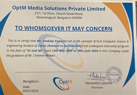Sankalp Emanuel Lal On Linkedin Thrilled To Share That Ive