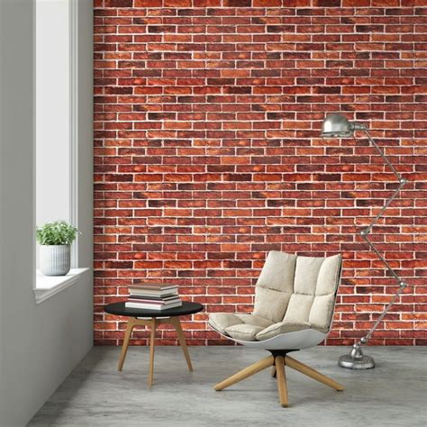 Red Brick Look Wallpaper