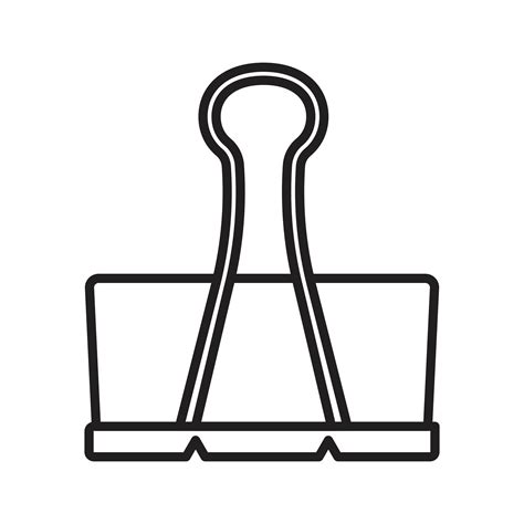 Binder Clip Icon Ideal For Organizing Documents And Office Use 47699504 Vector Art At Vecteezy