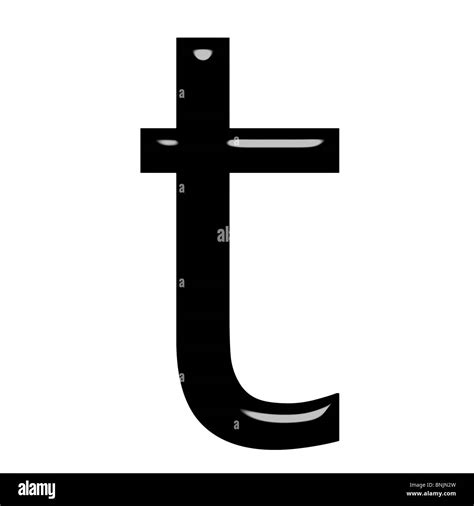 The Letter T In Black