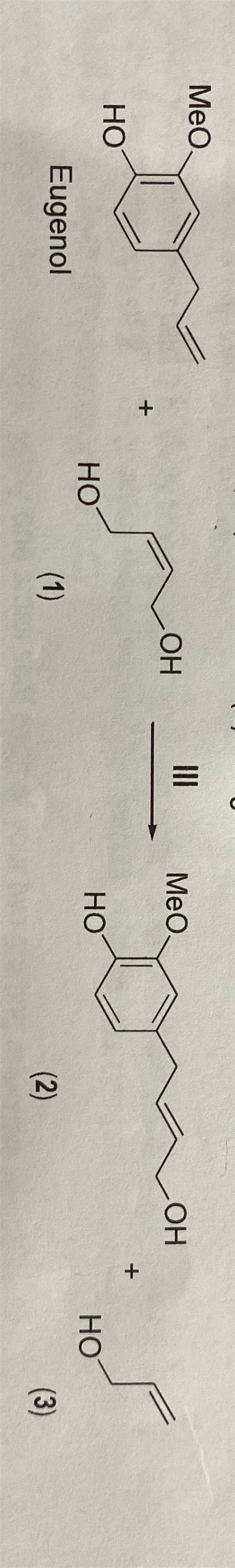 Solved Draw The Catalytic Cycle For The Cross Metathesis Reaction Of