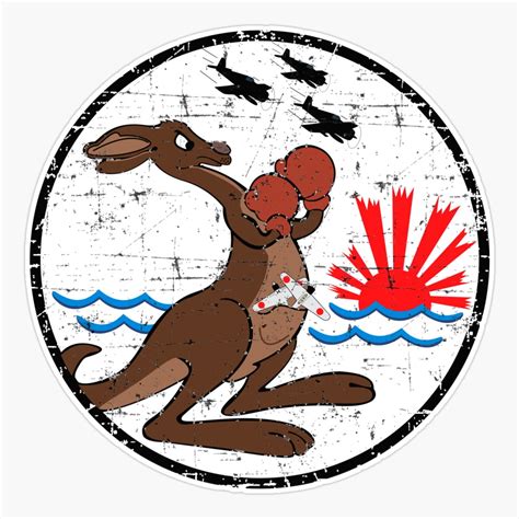 Maneki Usn Vf 83 Fighter Squadron White Patch Grunge Style Er