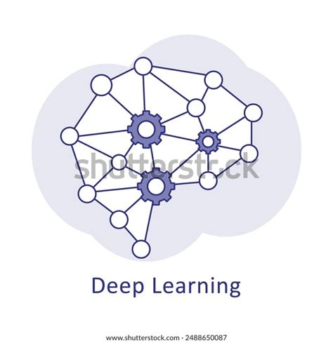 deep learning icon neural networks ai stock vector royalty free 2488650087 shutterstock