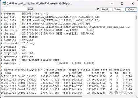 rtklib 2 4 2后处理ppp设置参数简介 知乎