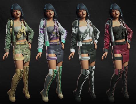 Techwear Girl Hd Outfit Textures Daz 3d