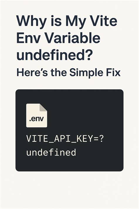 Why Is My Vite Env Variable Undefined Heres The Simple Fix By