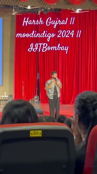 Harsh Gujral Comedia Moodindigo 2024 Iitbombay Iit Live