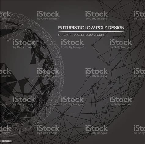 추상적임 다각형 초현대적 배경 도트 계열용 0명에 대한 스톡 벡터 아트 및 기타 이미지 0명 2차 도형 3차원 형태 Istock