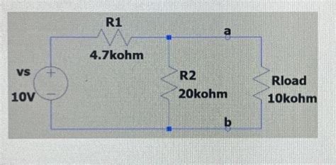 Solved Find The Thevenin Equivalent Circuit To The Left Of Chegg Com