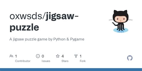 Github Oxwsdsjigsaw Puzzle A Jigsaw Puzzle Game By Python And Pygame