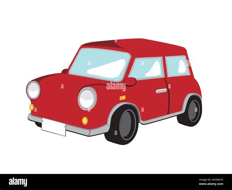Cartoon Mini Car Vector Illustration Stock Vector Image Art Alamy