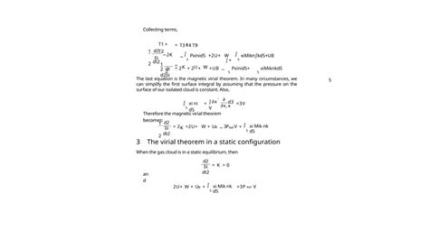 Virial Theorem Clouds Descripción Y Analisis Ppt