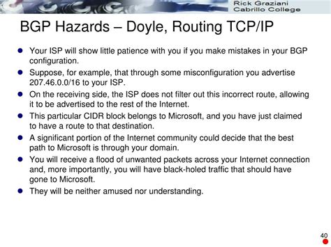 Ppt Cis 185 Ccnp Route Ch 6 Border Gateway Protocol Solution For Isp