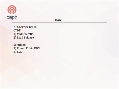 Build A High Available Nfs Cluster Based On Cephfs Shangzhong Zhu Pdf