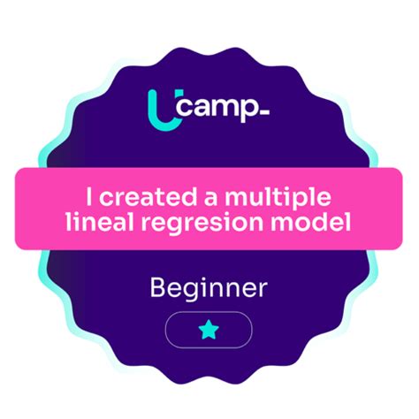 I Created A Multiple Lineal Regresion Model Credly