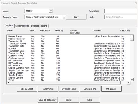Import Template
