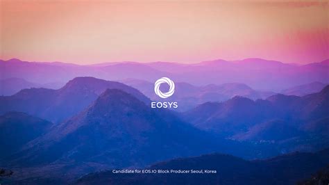 an introduction to eosys and its future development plans by eos