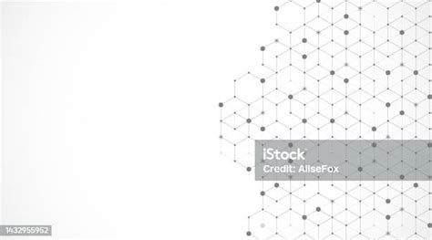 기술 추상선과 점은 배경과 육각형을 연결합니다 육각형은 디지털 데이터와 빅 데이터 개념을 연결합니다 Hex 디지털 데이터 시각화