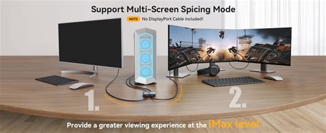 Amazon Com Vilcome DisplayPort Switch 8K Splitter Plug Play One Button Switching