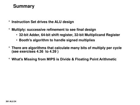 Ppt Computer Architecture Eecs 361 Lecture 6 Alu Design Powerpoint Presentation Id9643408