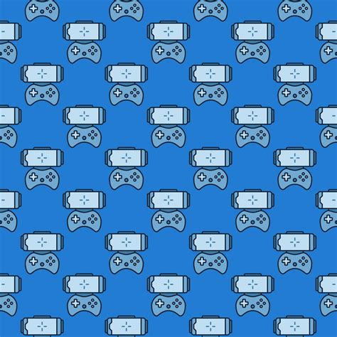 Mobilephone Game Controller Vector Phone Gamepad Colored Seamless Pattern 35883853 Vector Art At