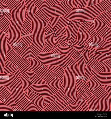 Red Wave Line Pattern Stock Photo Alamy