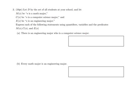 Solved 3 10pt Let D By The Set Of All Babes At Your Chegg Com