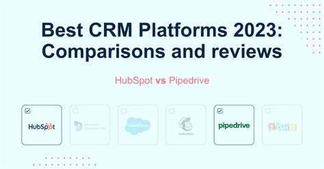 Crm Comparative Hubspot Vs Pipedrive