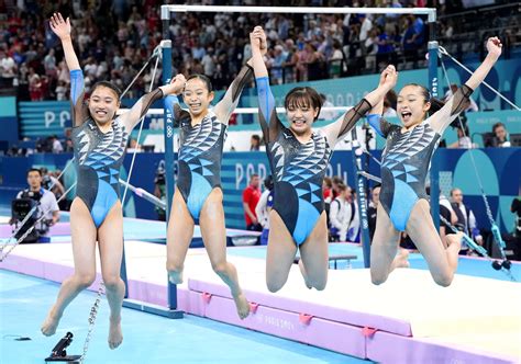 日本 笑顔の8位 体操女子団体 パリ五輪 山陰中央新報デジタル