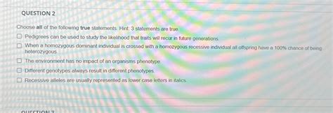 solved question 2choose all of the following true