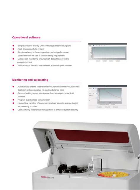 Dirui 220 V Fully Automated Biochemistry Analyzer Assays Clinical