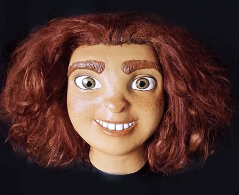 Eep Croods Latex Mask Caveman Costume Prehistoric Cosplay Etsy