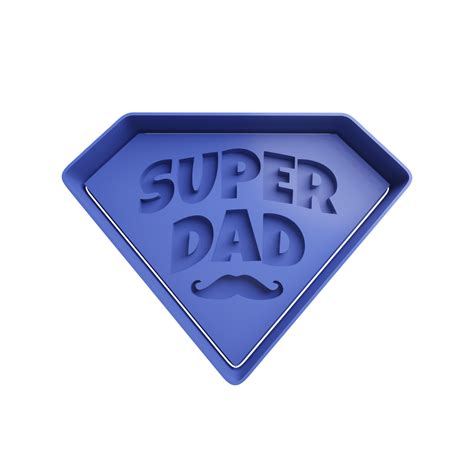 Super Dad Cookie Cutter Stl Cookie Cutter Stl Store Design Optimized