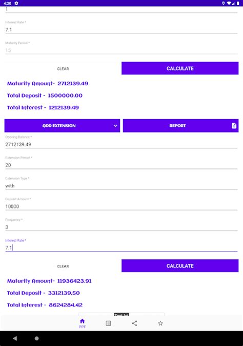 Ppf Calculator Ppf Account Financial Calculator Apk For Android